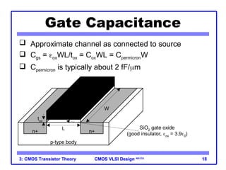 CMOS VLSI Design: Transistor theory lect3-transistors.ppt