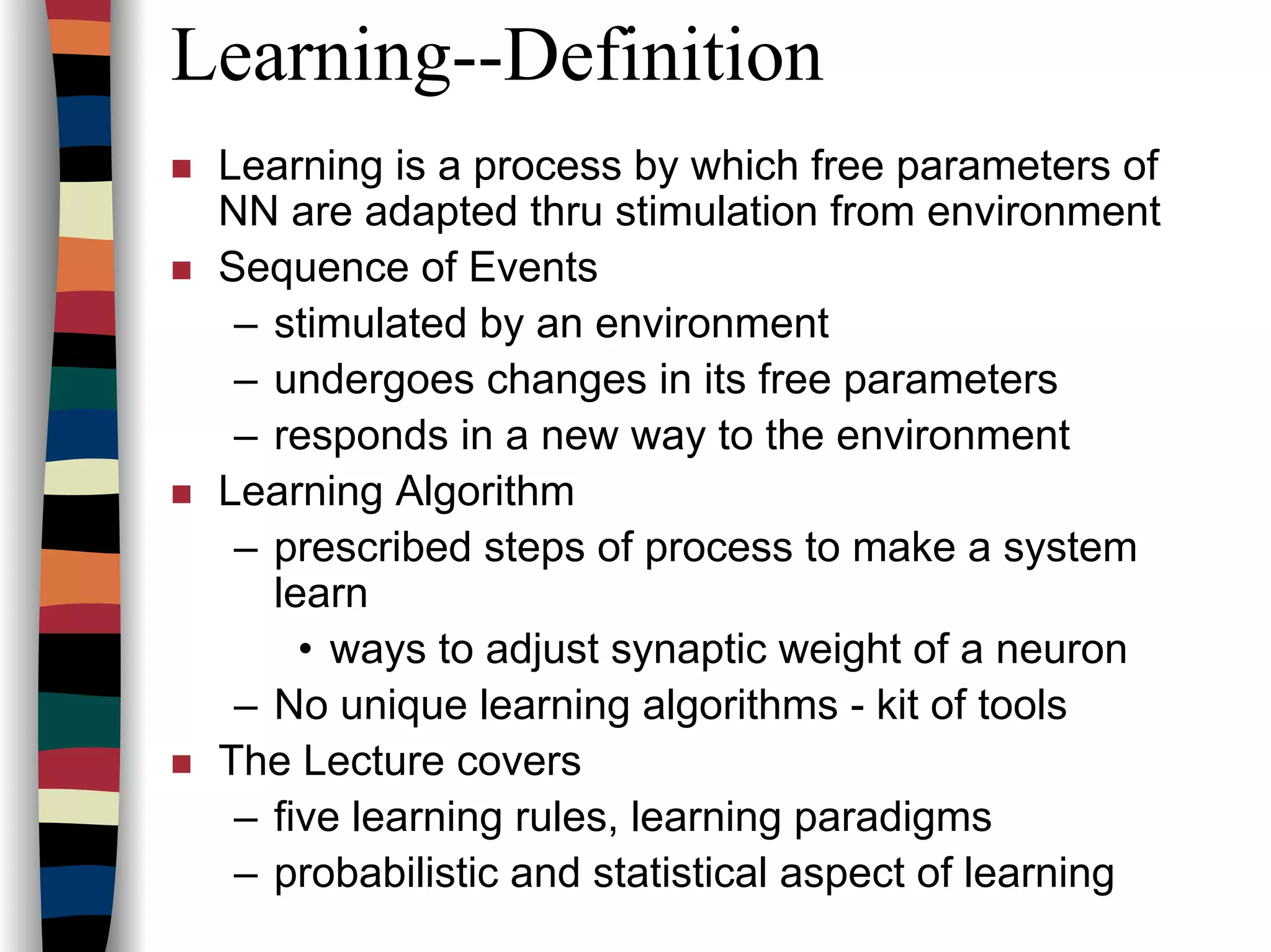 Artificial Neural Networks Lect3: Neural Network Learning rules | PDF Artificial Neural Networks Lect3: Neural Network Learning rules | PDF