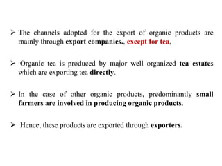 marketing and export of organic products.lect 31.pptx