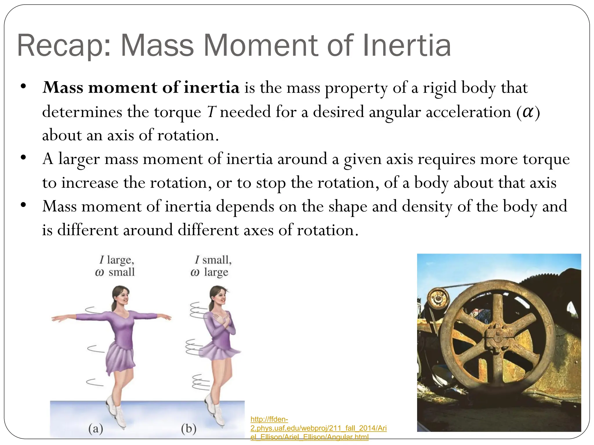 Lecture Notes About Moment of Inertia and Radius of gyration | PDF
