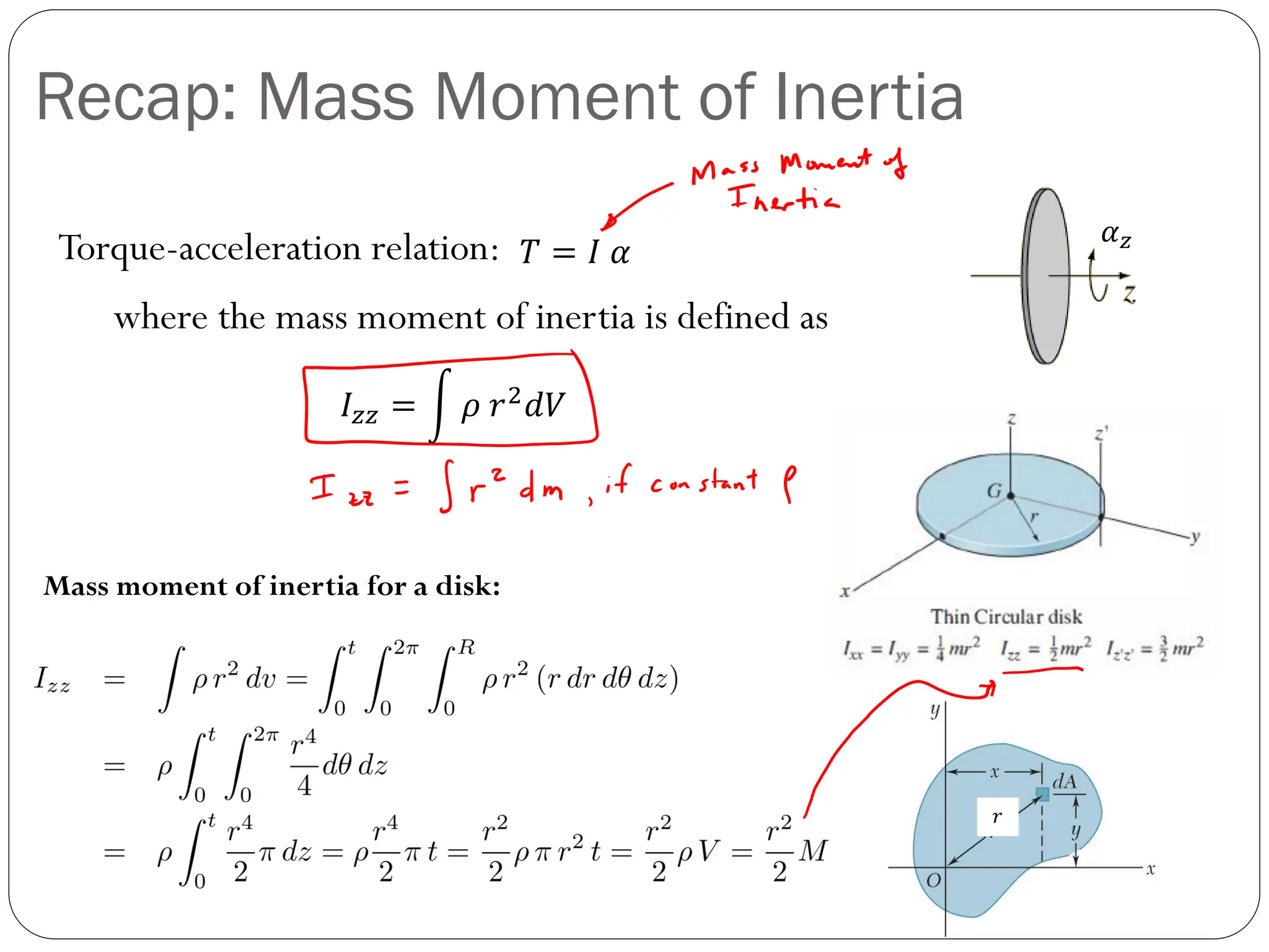 Lecture Notes About Moment of Inertia and Radius of gyration | PDF