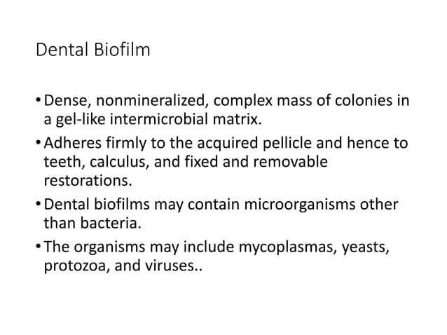 LECT 3 DENTAL PLAQUE DEFINITION AND AETIOLOGY .pptx