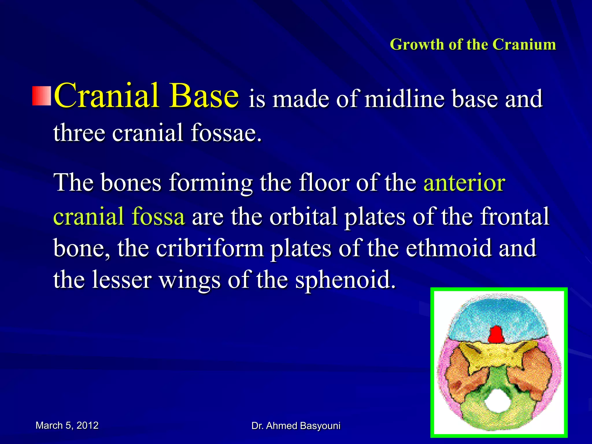 Growth and Development of Craniofacial Complex I | PDF