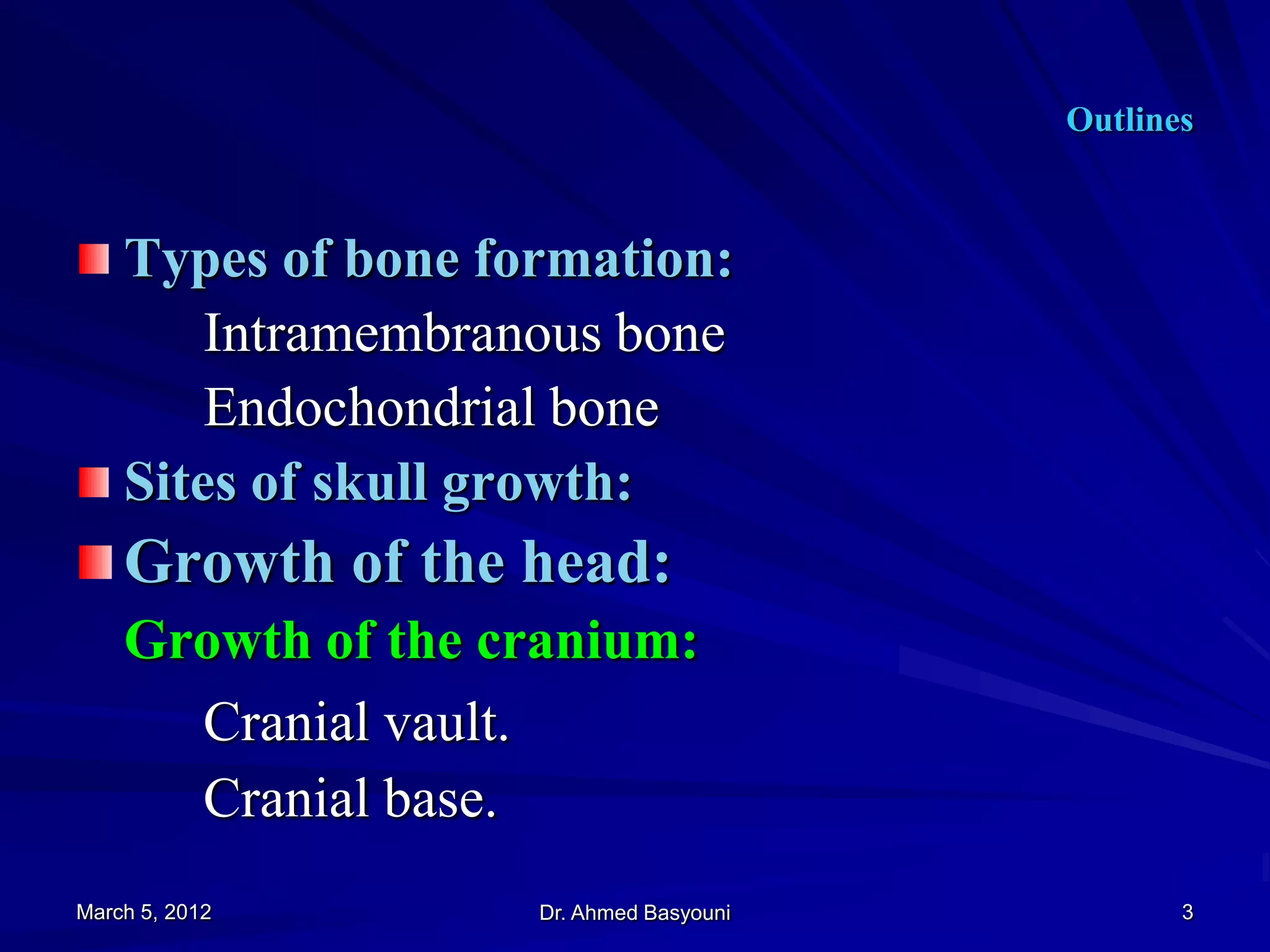 Growth and Development of Craniofacial Complex I | PDF