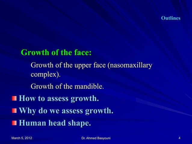 Growth and Development of Craniofacial Complex I | PDF | Bone and Joint ...