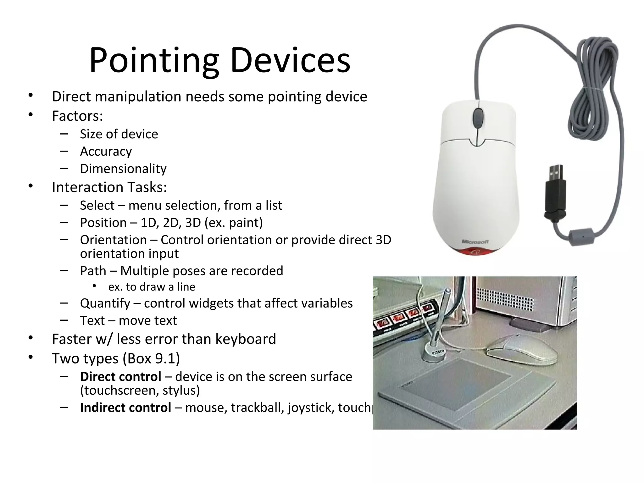 Interaction devices in human Computer Interface(Human Computer ...