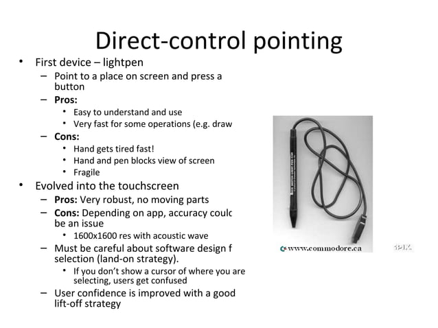 Interaction devices in human Computer Interface(Human Computer ...
