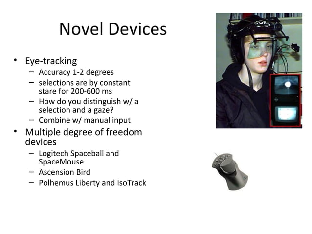 Interaction devices in human Computer Interface(Human Computer ...