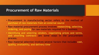 Lect 3_Procurement of Raw materials & MRP.pptx