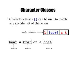 Regular Expressions grep and egrep | PPT