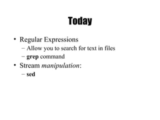 Regular Expressions grep and egrep | PPT
