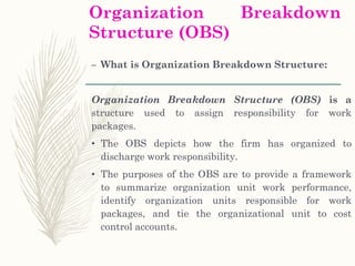 Lect 3 wbs&obs | PDF