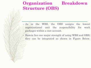 Lect 3 wbs&obs | PDF