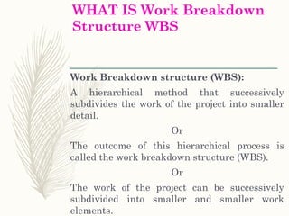 Lect 3 wbs&obs | PDF