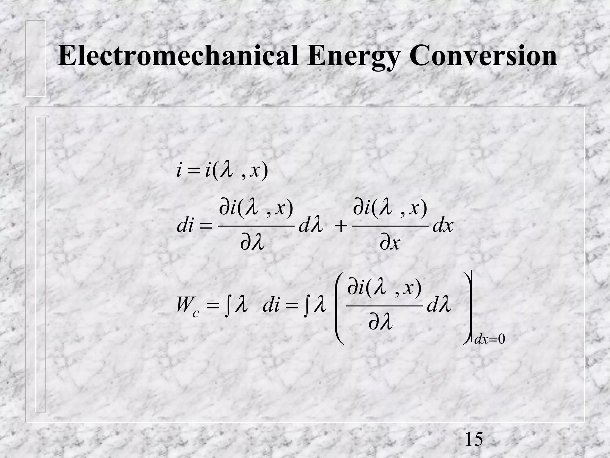 Electromechanical Energy Conversion ppt 2 | PPT