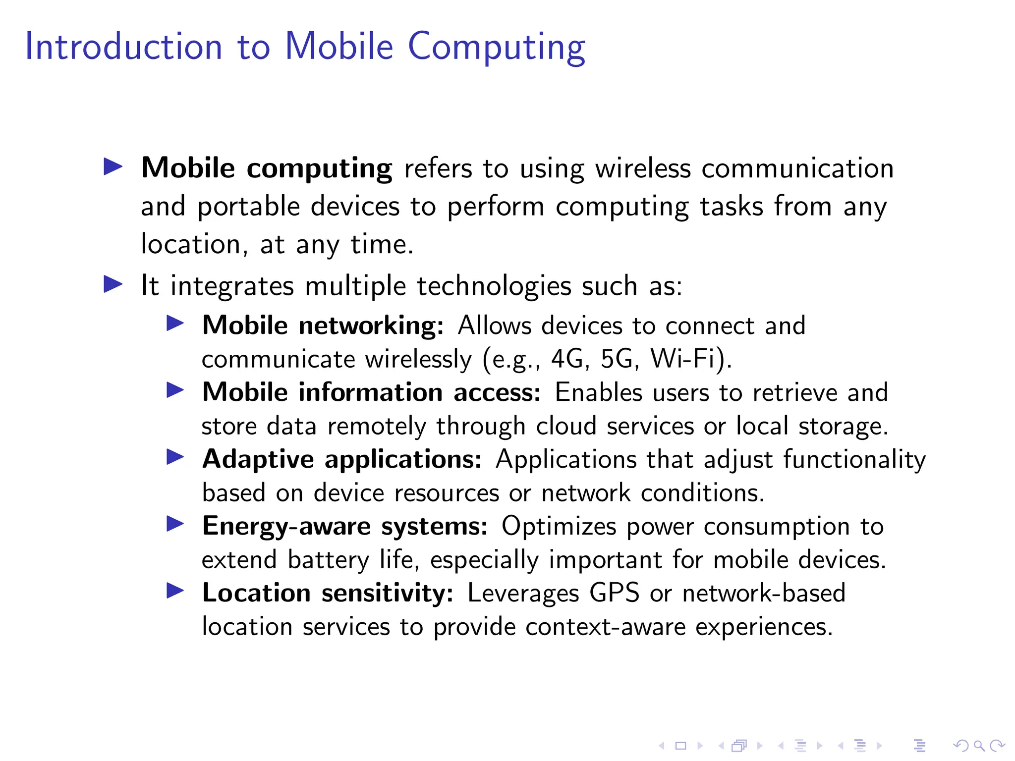Mobile Computing(Ubiquitious computing1) | PPT