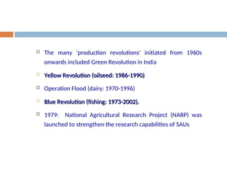 Agriculture history and development in india .ppt