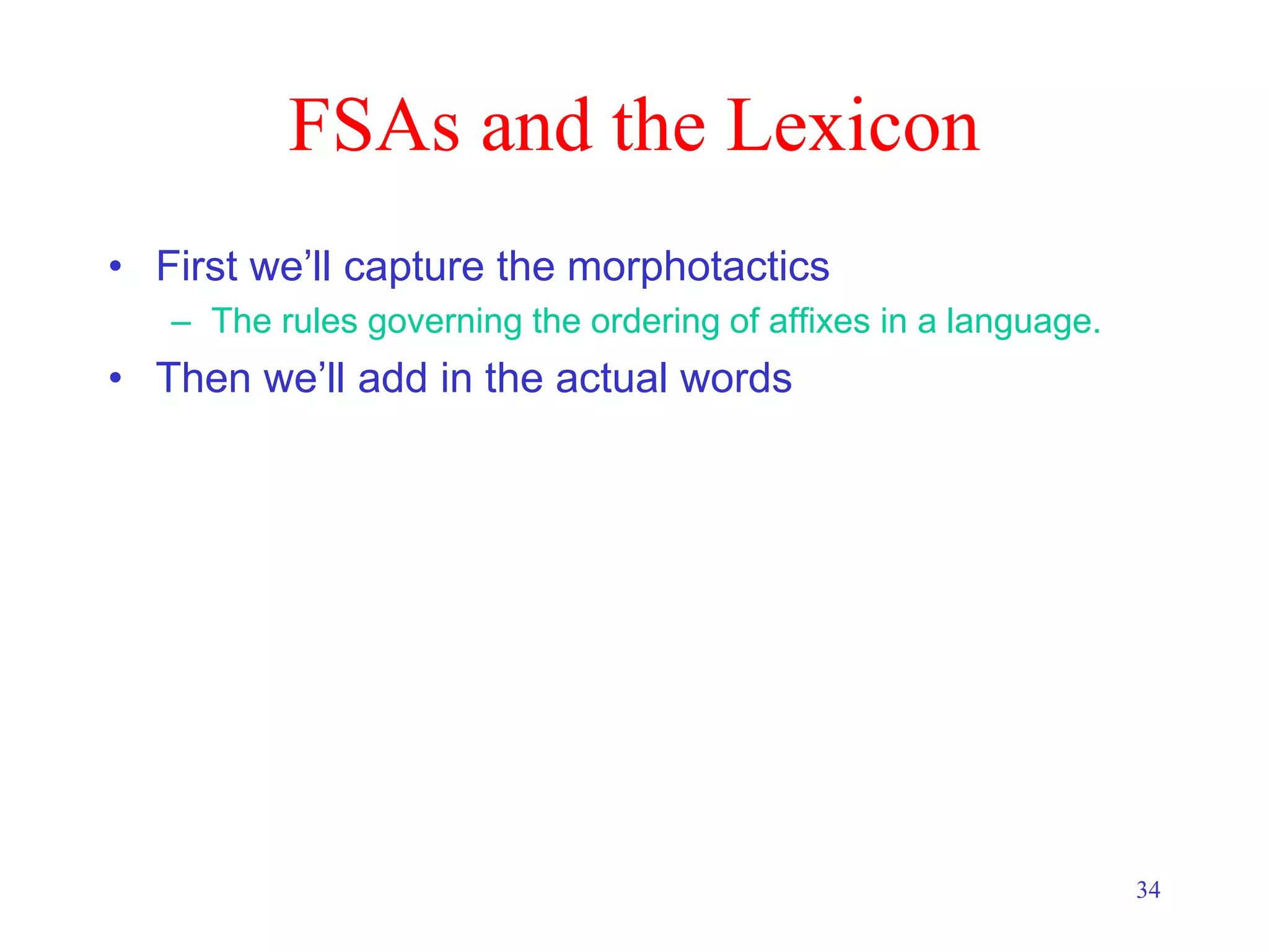 lect4-morphology.ppt | Programming Languages | Computing