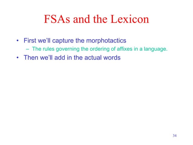 lect4-morphology.ppt | Programming Languages | Computing