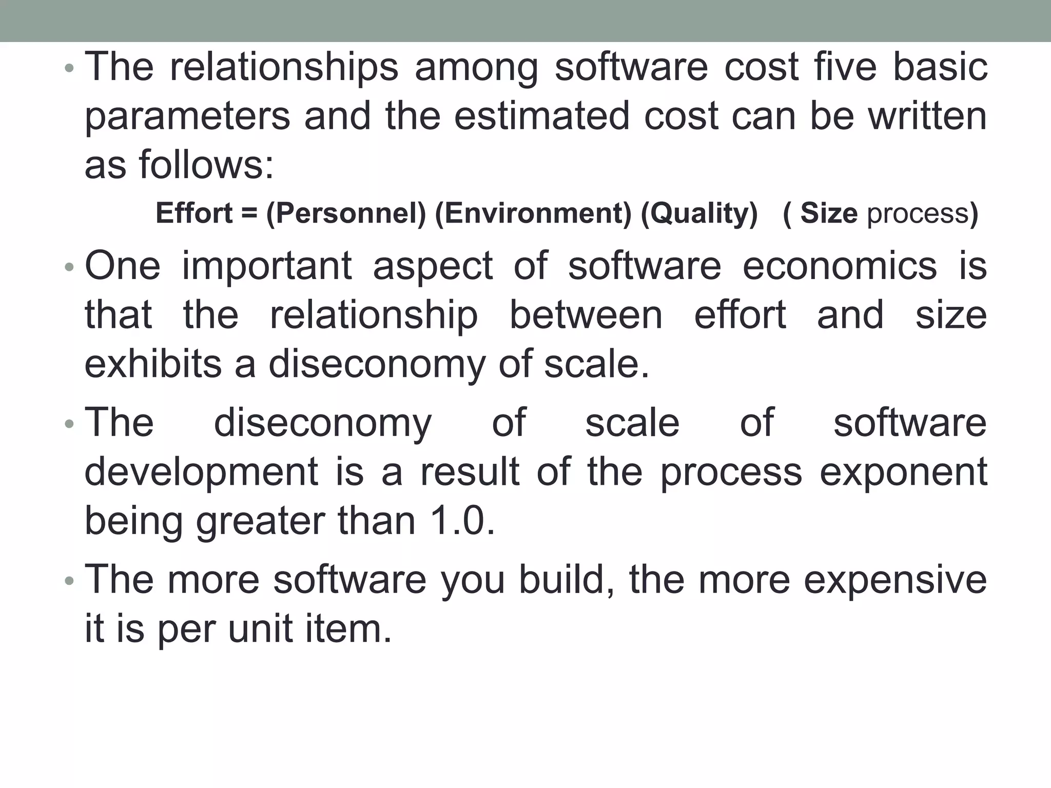 Lect4 software economics | PPTX