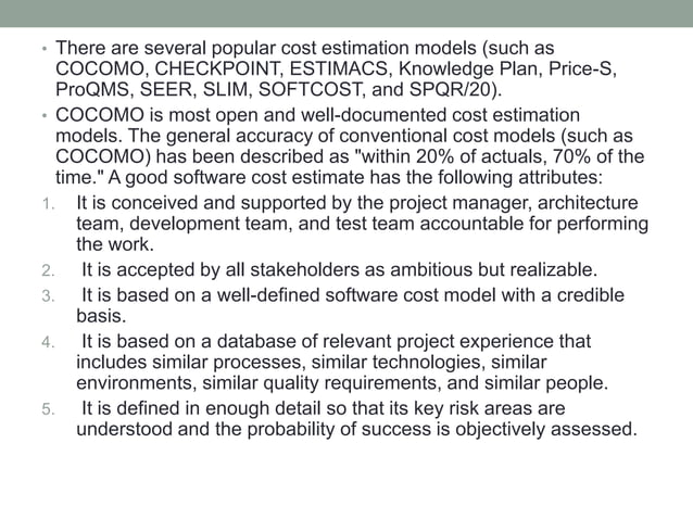 Lect4 software economics | PPTX | Technology & Computing