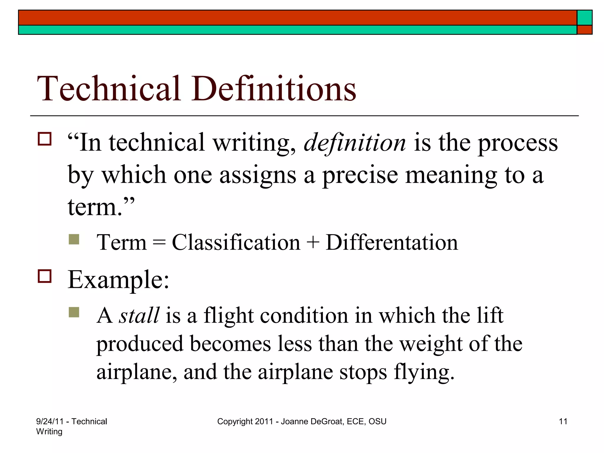 Lect 4 technical writing basics | PPT