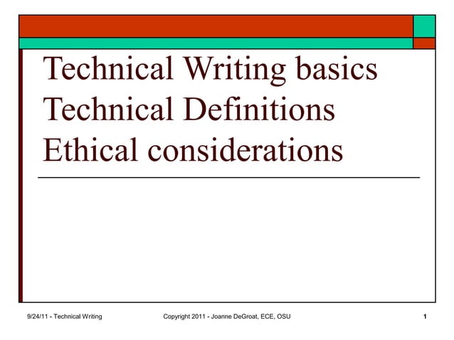 Lect 4 technical writing basics | PPT | Chemistry | Science
