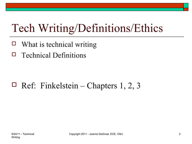 Lect 4 technical writing basics | PPT | Chemistry | Science