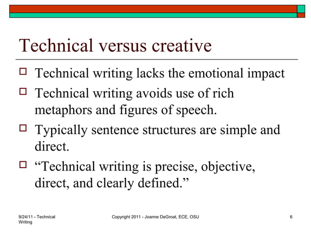 Lect 4 technical writing basics | PPT | Chemistry | Science