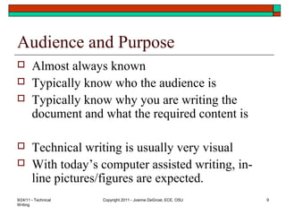 Lect 4 technical writing basics | PPT | Chemistry | Science