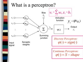 Artificial Neural Network Lect4 : Single Layer Perceptron Classifiers | PDF