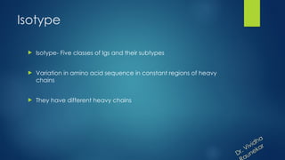 Antibodies: Structure, types, classification and function | PPTX