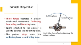 Lect 4 analog meter PMMC.pptx | Physics | Science