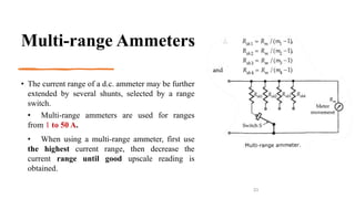 Lect 4 analog meter PMMC.pptx | Physics | Science