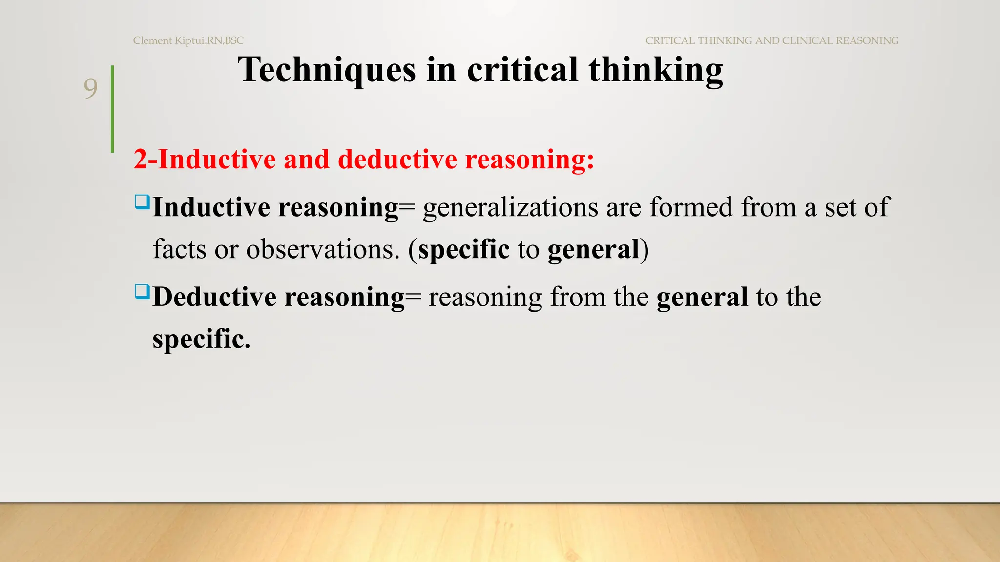 Lect 4;Criticial Thinking & Clinical Reasoning.pptx