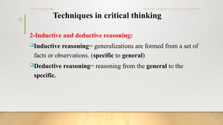 Lect 4;Criticial Thinking & Clinical Reasoning.pptx