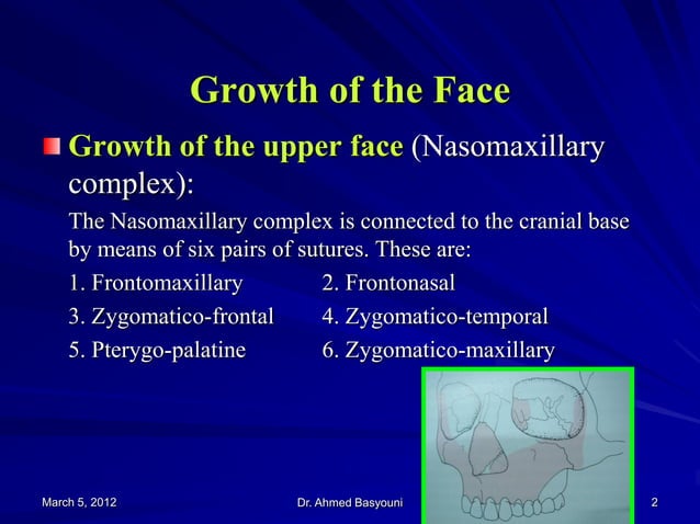 Growth and Development of Craniofacial Complex II | PDF | Bone and ...