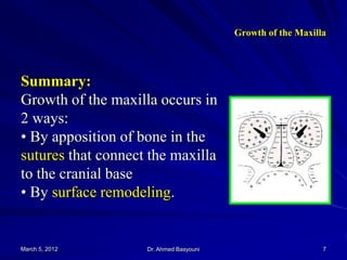 Growth and Development of Craniofacial Complex II | PDF | Bone and ...