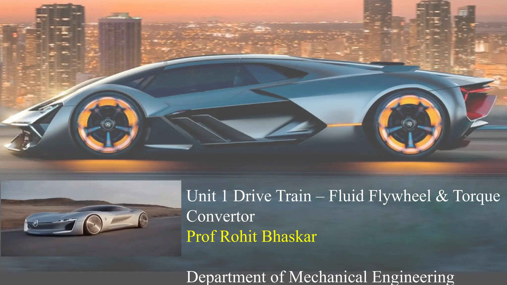 Lect 4 Unit 1 Drive Train Fluid Flywheel | PPTX