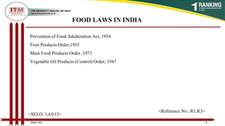 Food laws in India | PPTX