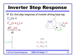 Dc Transfer characteristics in VLSI design | PPT