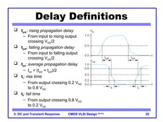 Dc Transfer characteristics in VLSI design | PPT