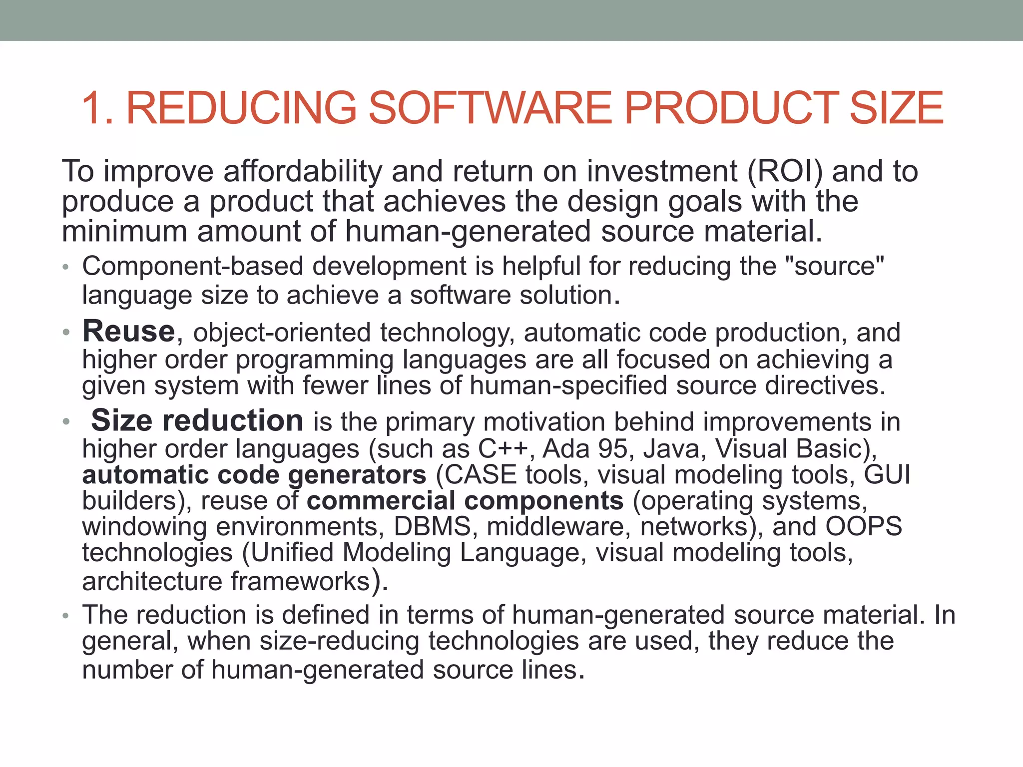 Lect5 improving software economics | PPTX