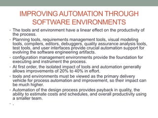 Lect5 improving software economics | PPTX
