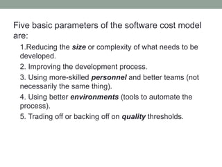 Lect5 improving software economics | PPTX