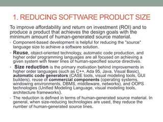 Lect5 improving software economics | PPTX
