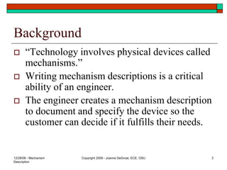 Lect 5 mechanism description (1) | PPT