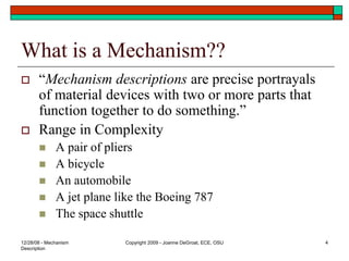Lect 5 mechanism description (1) | PPT