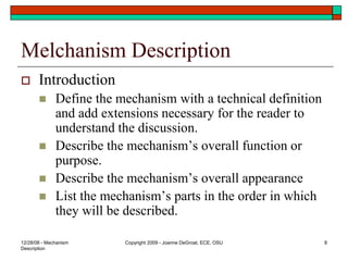 Lect 5 mechanism description (1) | PPT