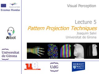 Lecture 5 Pattern Projection Techniques | PDF